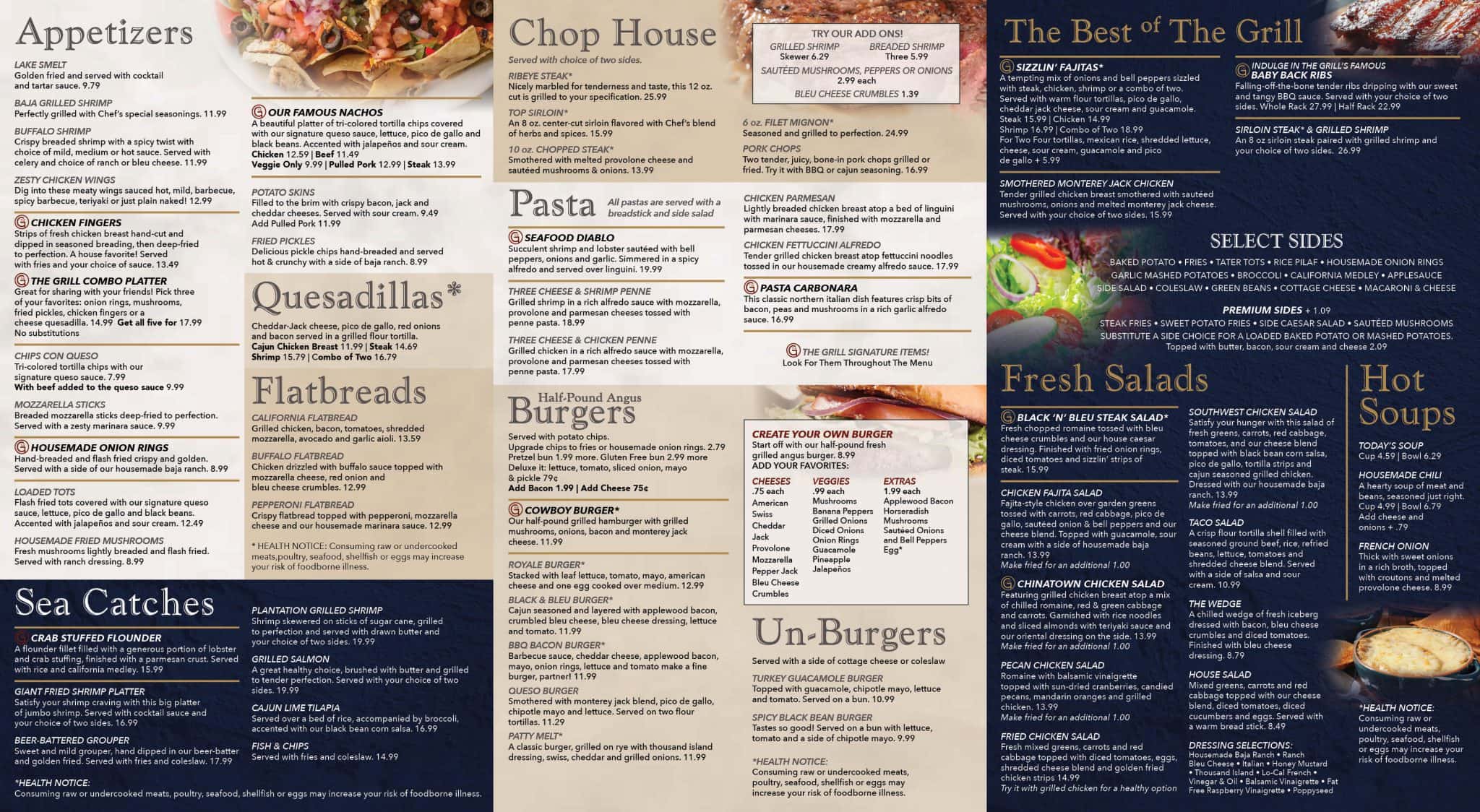New Menu | The Grill